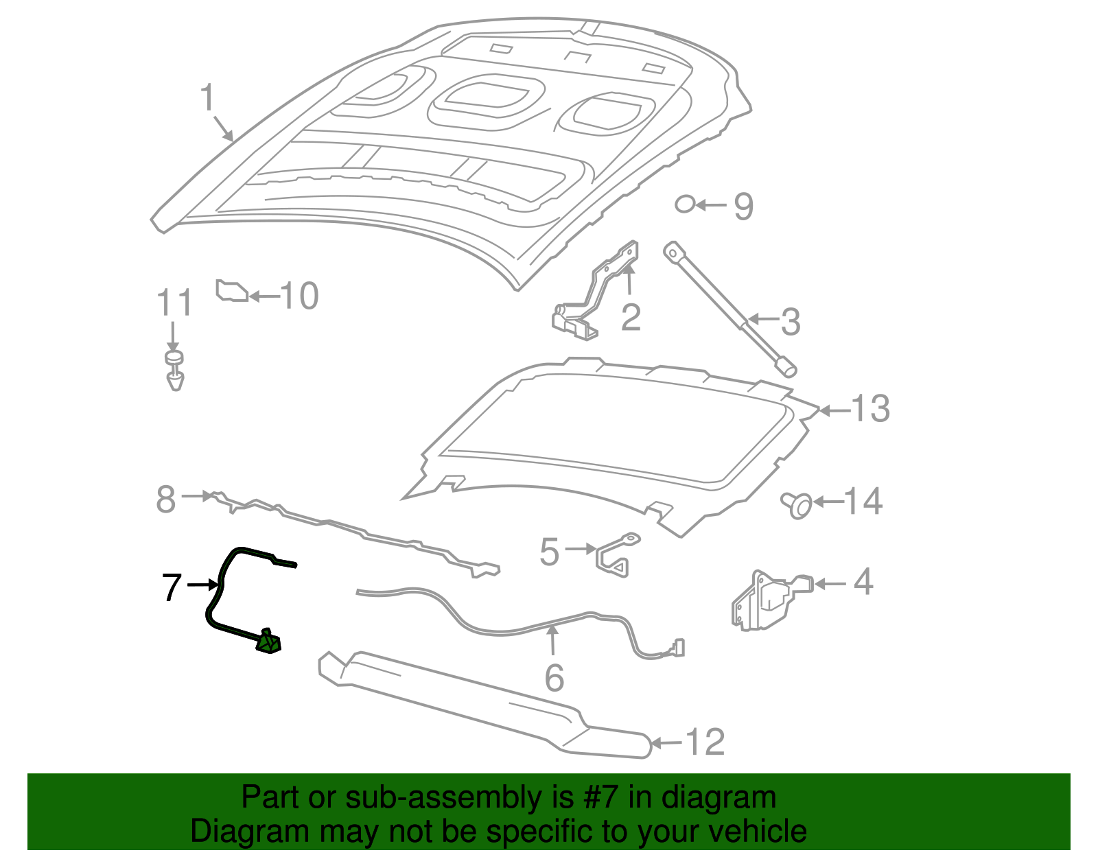 4L3Z-16916-AAA - 2004-2008 Ford - Release Cable | My Ford Parts