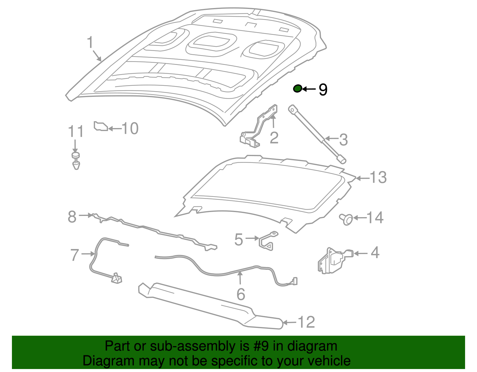 2004-2008 Ford Hood Bumper 4L3Z-16758-BA | Retail Performance Auto Parts