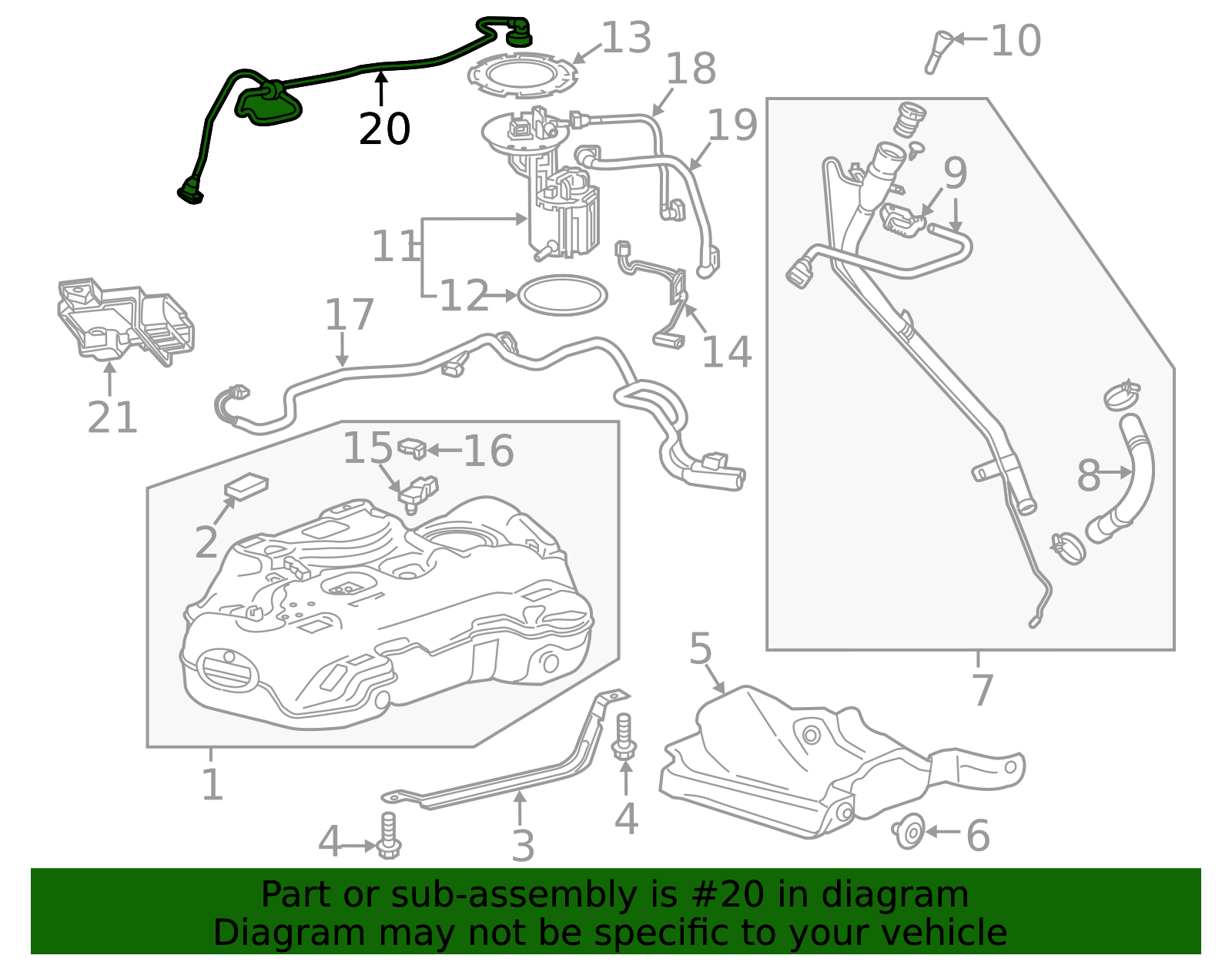 2019-2024 GM Fuel Feed Pipe 84034286 GM | GMPartsDirect.com