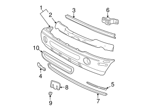 2002-2025 Ford License Bracket Rivet W704342-S300 | OEM Parts Online