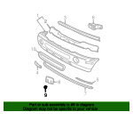 2002-2025 FORD License Bracket Rivet W704342S300 | GetOEMParts.com