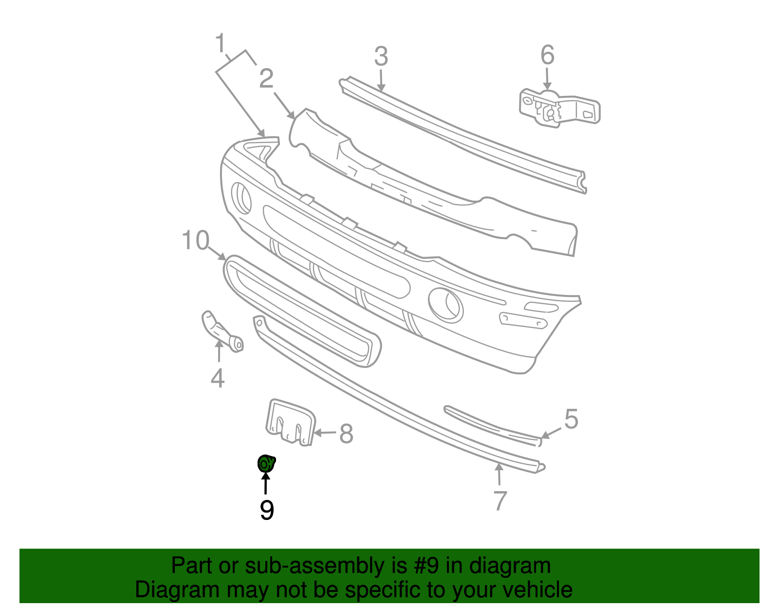 2002-2025 FORD License Bracket Rivet W704342S300 | GetOEMParts.com