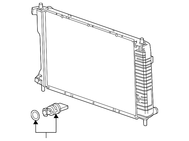 2010-2017 GM Radiator 25952758 GM | GMPartsDirect.com
