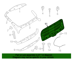 51-49-7-223-717 - Liftgate Trim 2010-2013 BMW | AutoNationParts.com