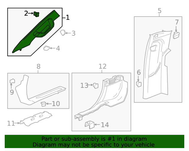 Molding 86526028 | TascaParts.com