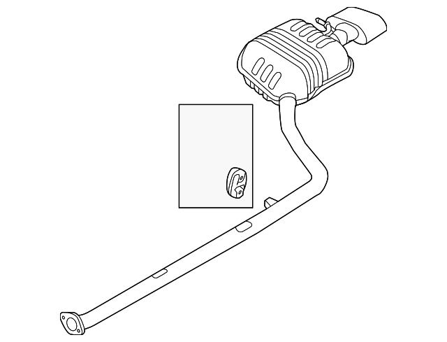 2018-2019 Hyundai Sonata Muffler & Pipe 28710-C1100 | OEM Parts Online