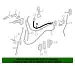 910-760-20-00-9051 - Sliding Door Lock Actuator Cable 2019-2023 ...