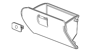 2022-2024 GM Black Instrument Panel Compartment Door 85121719 | QuirkParts