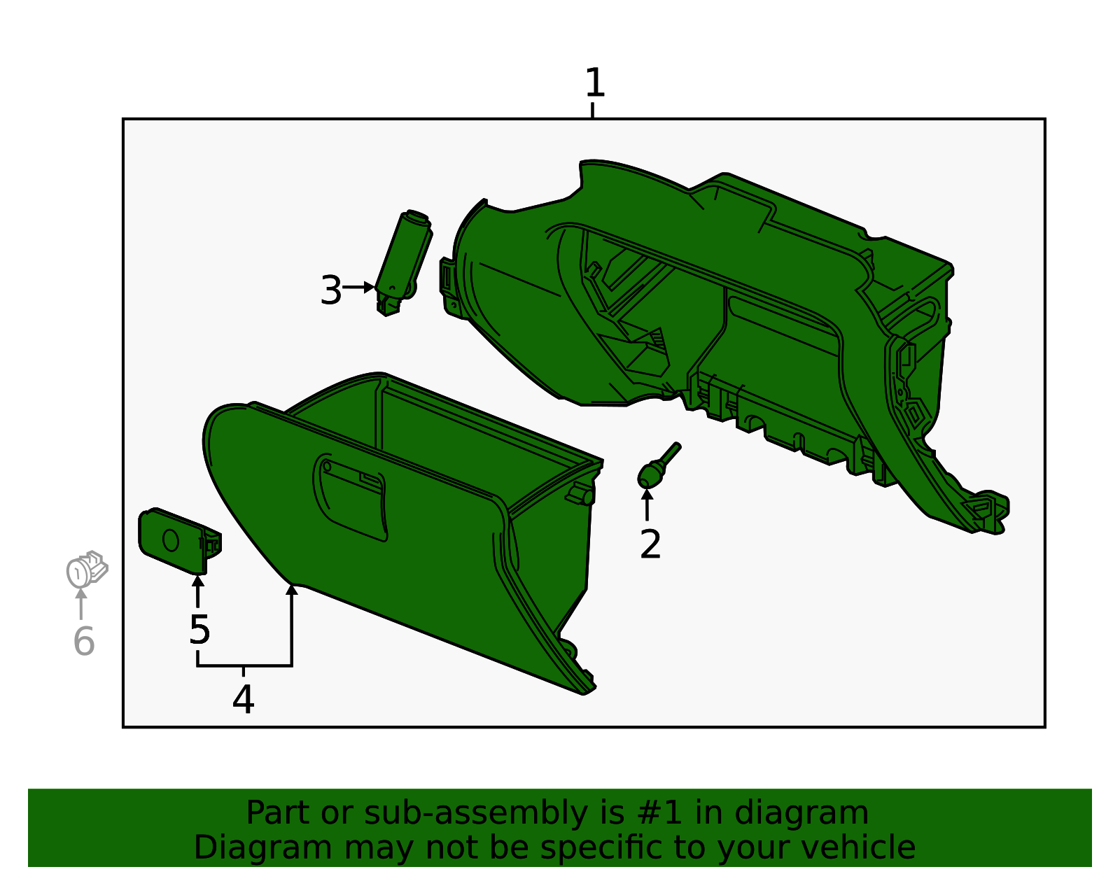 2022-2024 GM Glove Box Assembly 85531392 GM | GMPartsDirect.com