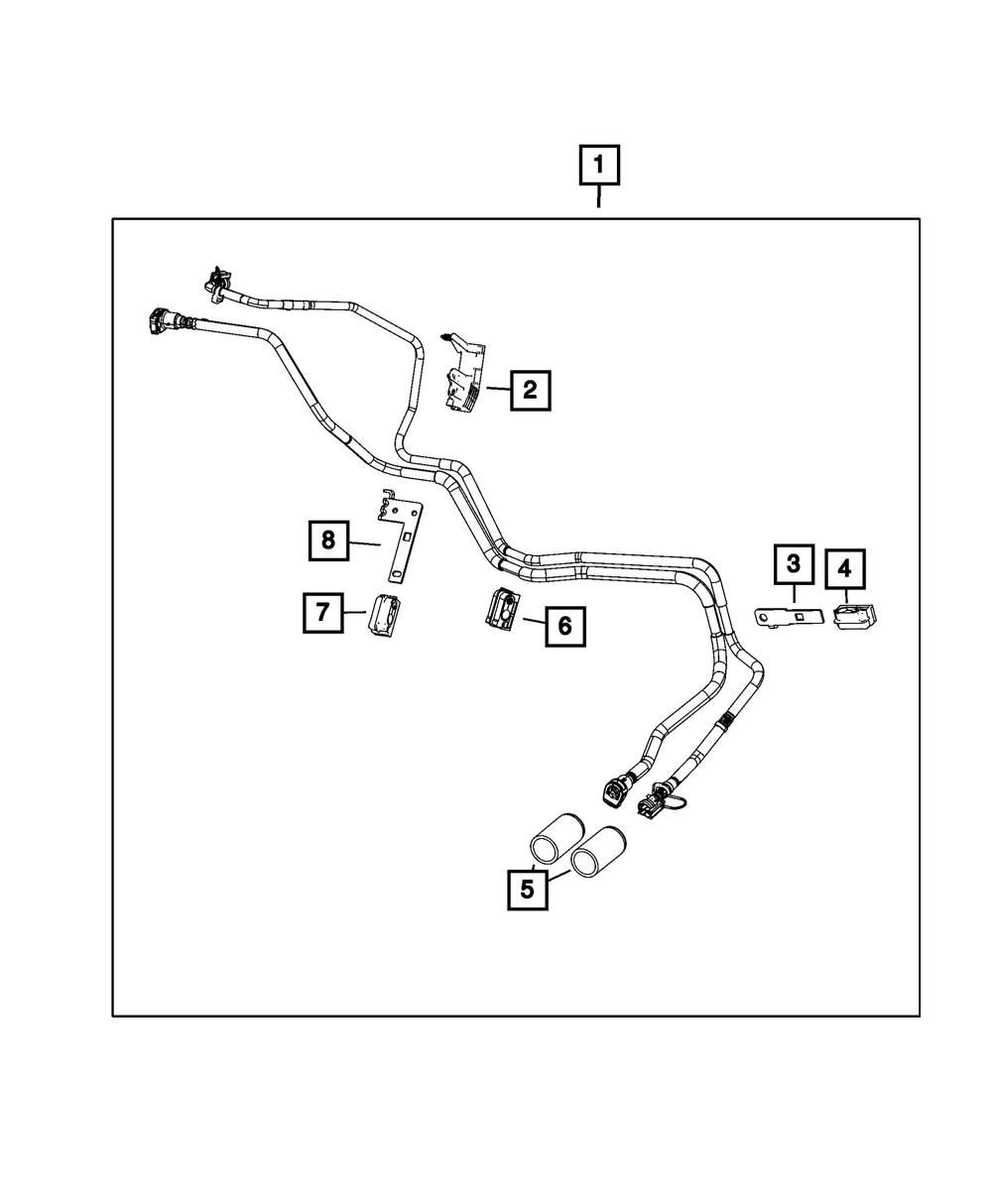 2019-2025 Mopar Fuel Line Bracket 68307763AC | Mopar eStore