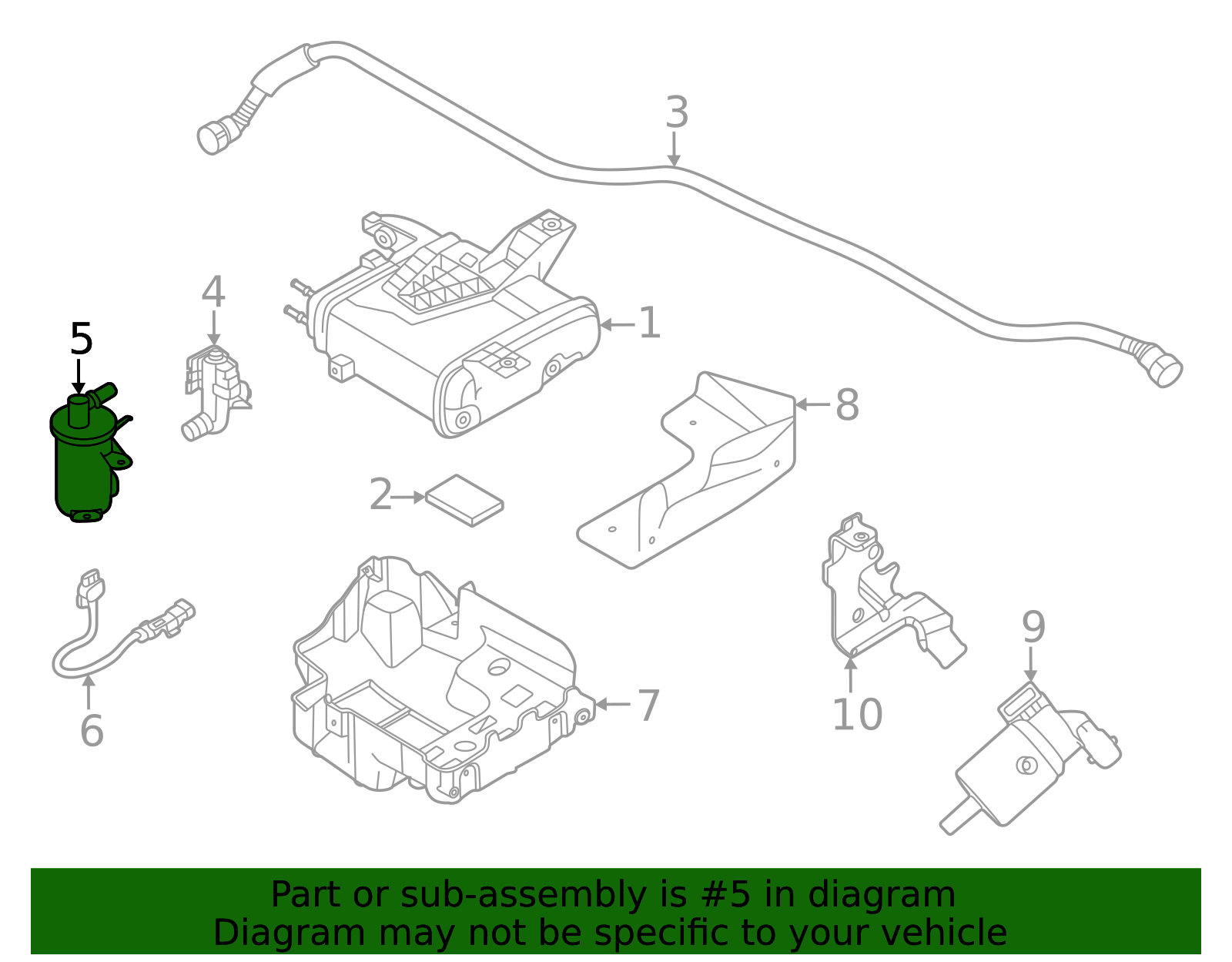 2021-2025 Kia Seltos | Vapor Canister Filter | 31453-J9000 | Kia Auto Parts