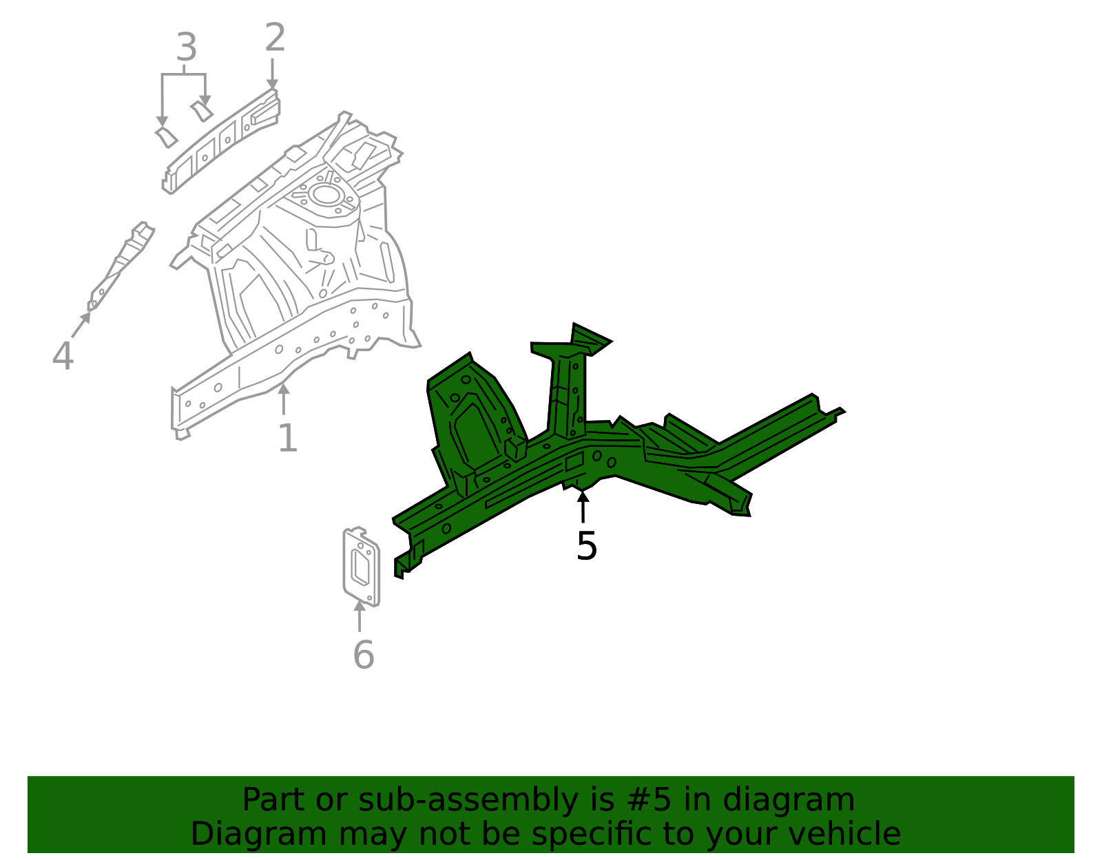 2019-2022 Hyundai Veloster N Rail Assembly 64602-K9000 | Hyundai Direct ...