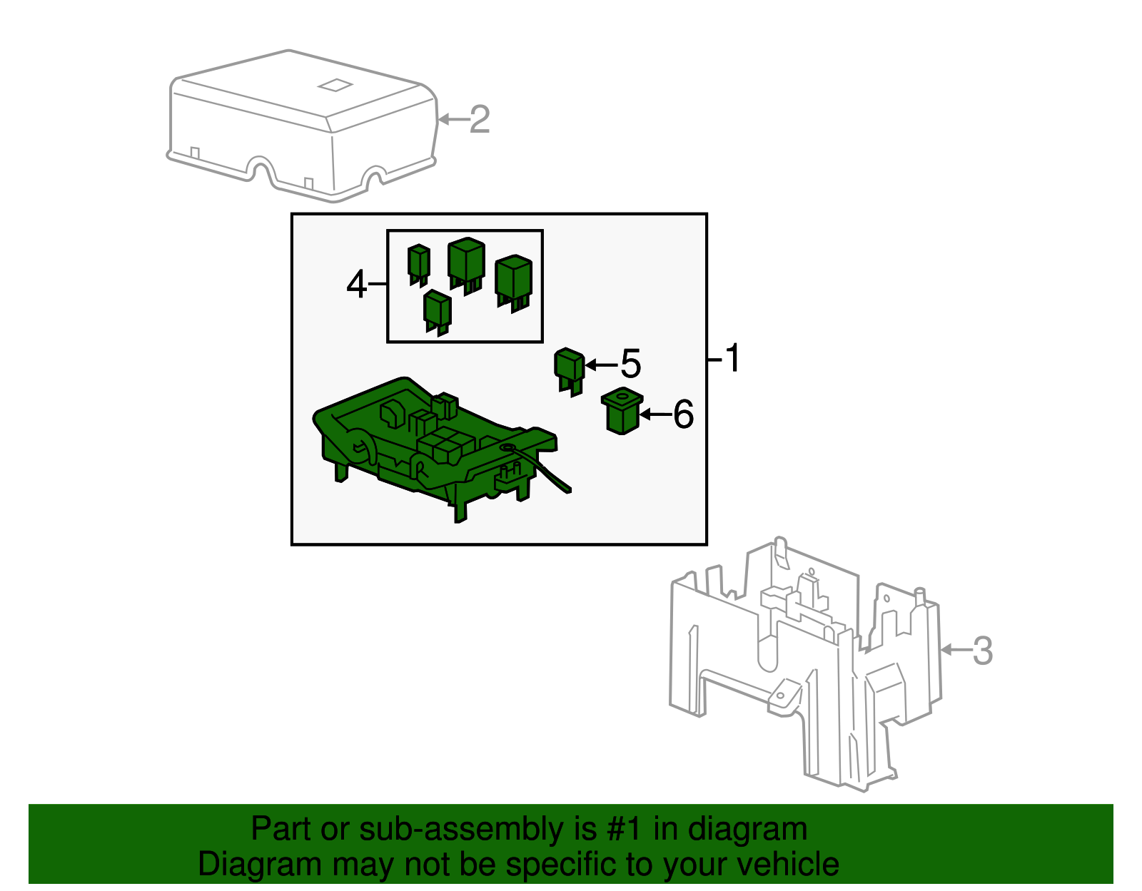 2010-2014 GM Engine Wiring Harness Junction Block 22798216 | OEM Parts ...