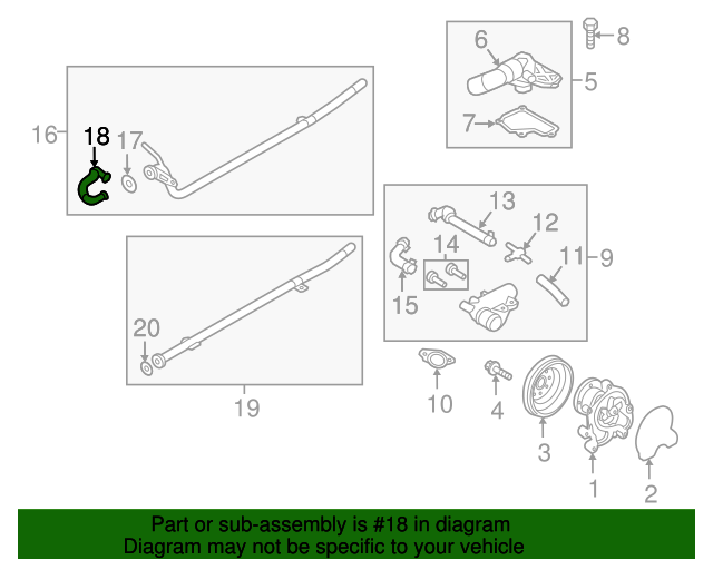 25415-B1100 - Radiator Coolant Hose 2015-2022 Hyundai | AutoNation Parts
