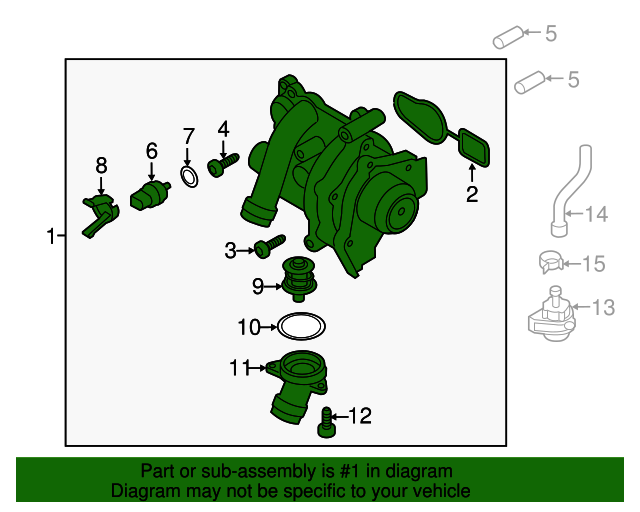 06H-121-010-L - Water Pump AutoNation Parts