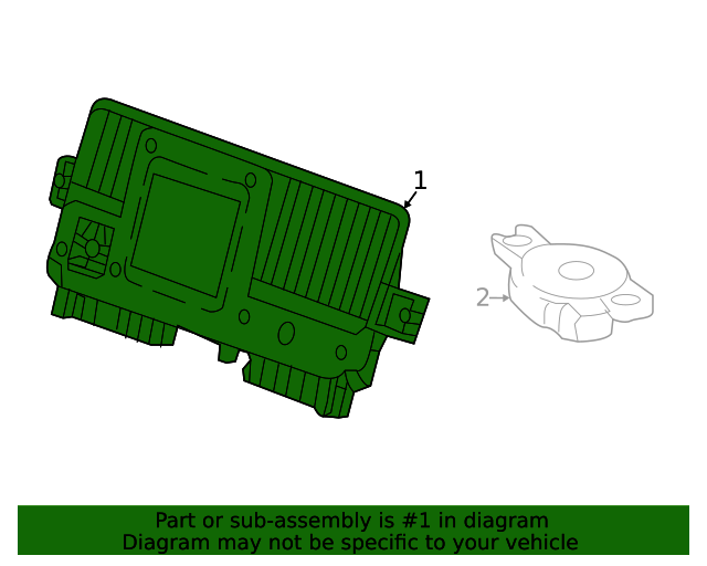 190-900-48-02 - Parking Aid Control Module 2016-2018 Mercedes-Benz ...