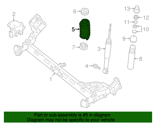 2013-2019 Nissan Sentra Coil Spring 55020-3SH0C | OEM Parts Online