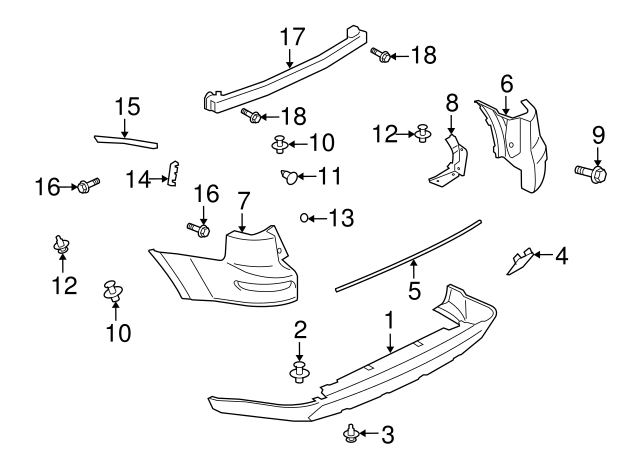2007-2013 Mitsubishi Outlander Side Bracket 6410A221 | Auto Parts