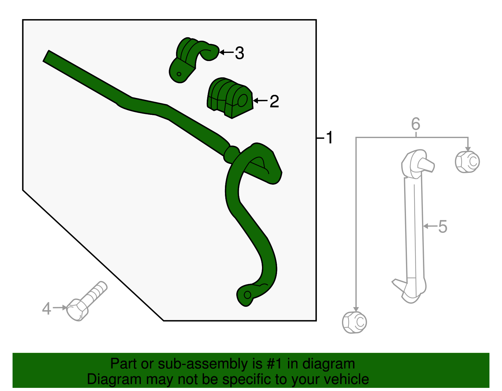 2012-2020 GM Front Suspension Stabilizer Bar 22810906 GM ...