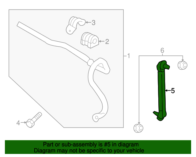 2012-2020 GM Front Suspension Stabilizer Bar Link 20961222 GM ...