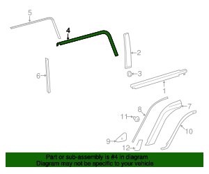 Toyota OEM Black Out Tape Part# 75923-35030 | OEM Vehicle Parts