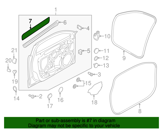 Audi OEM Sound Absorber Part# 8V4-837-805 | OEM Vehicle Parts
