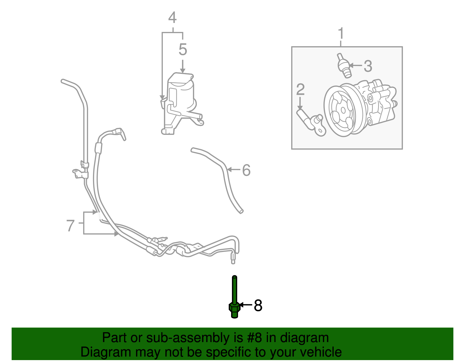 2006-2009 Toyota Return Tube 44416-60370 | Toyota Parts Center