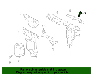 Genuine OEM Ford Part - Catalytic Converter Heat Shield Bolt W703715 ...