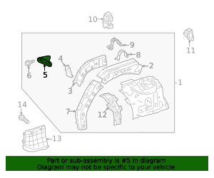 53835-48080 - Front Extension - 2021-2024 Toyota Venza ...
