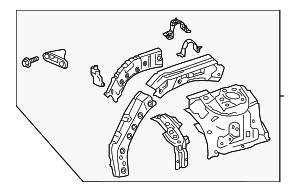 53702-48900 - Apron Assembly 2021-2024 Toyota Venza | Longo Toyota Parts