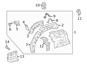 53702-48900 - Apron Assembly 2021-2024 Toyota Venza | Longo Toyota Parts