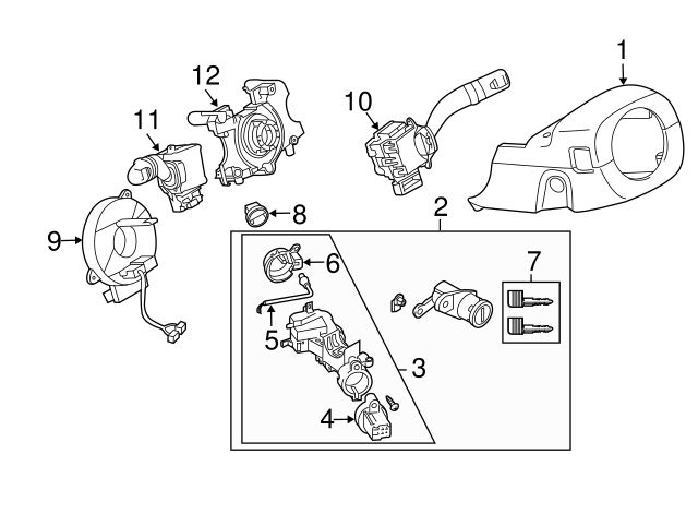 GPYA-76-29XA - Ignition Lock Cylinder - 2006-2007 Mazda 6 | Mazda OEM ...