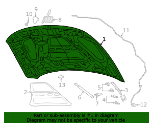 68360786AE - Hood Panel - 2019-2021 Ram | Mopar Parts Canada