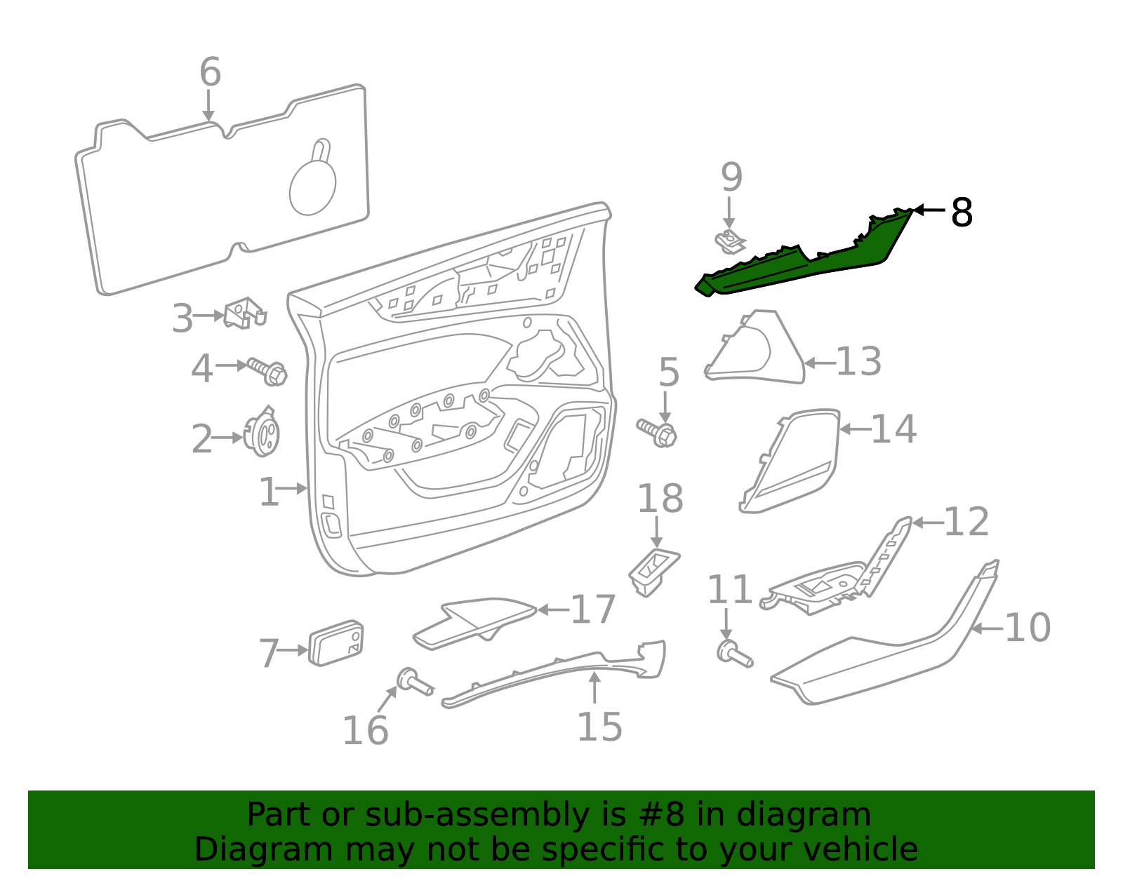 2019-2023 Audi Insert Panel 4K8-867-410-F-2YA | Audi OEM Parts Guy