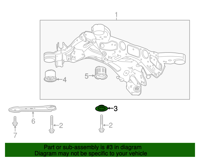 2017-2023 GM Rear Suspension Retainer 23356678 | GMPartsDirect.com