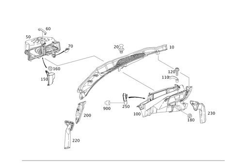 Water Deflector with Intake Bowl for 2015 Mercedes-Benz E63 AMG S ...