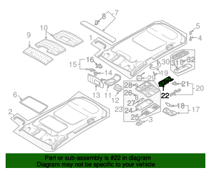 2009-2010 Volkswagen Passat Mount Plate 3C0-858-687-C | VW Direct Parts