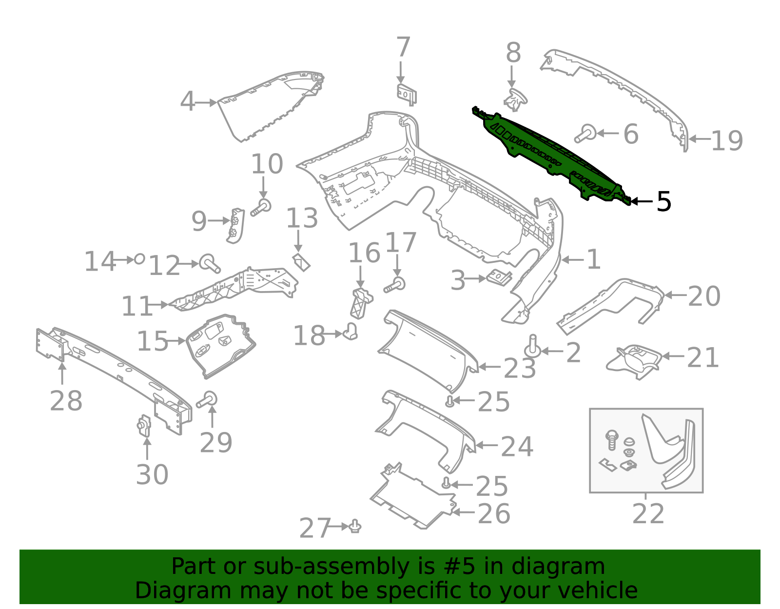 Genuine OEM Center Bracket Part# LR045180 Fits 2014-2022 Land Rover ...