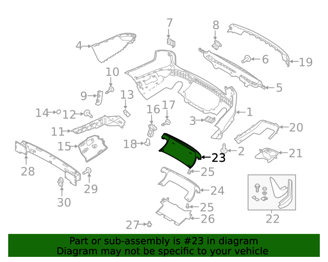 Genuine OEM Under-Body Shield Part# LR105079 Fits 2018-2022 Land Rover ...