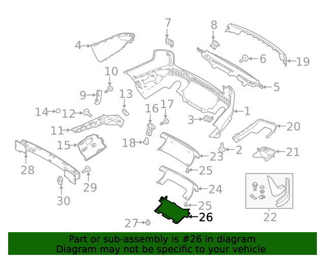 Genuine OEM Under-Body Shield Part# LR045191 Fits 2014-2022 Land Rover ...
