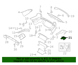 Genuine OEM Finish Plate Part# LR121473 Fits 2020-2022 Land Rover Range ...