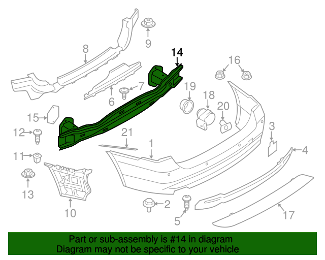 Genuine BMW 51-12-7-294-891 | Impact Bar | FREE Shipping on Most Orders ...