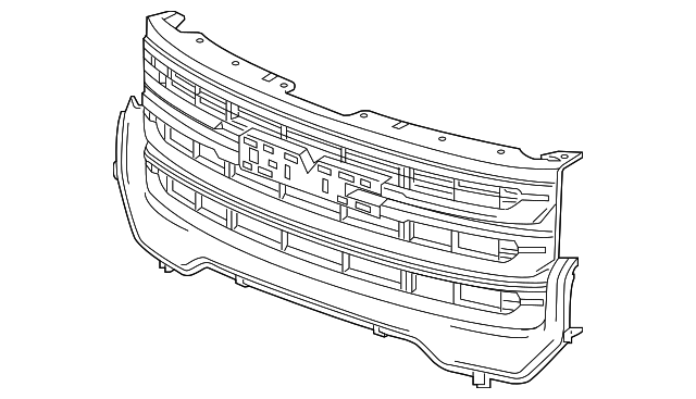 2020-2022 GMC Acadia Nightrider Chrome Front Grille 84805224 | GM Parts ...
