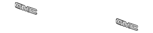 2020-2025 GMC Red Front Grille Emblem 84360934 GM | GMPartsDirect.com