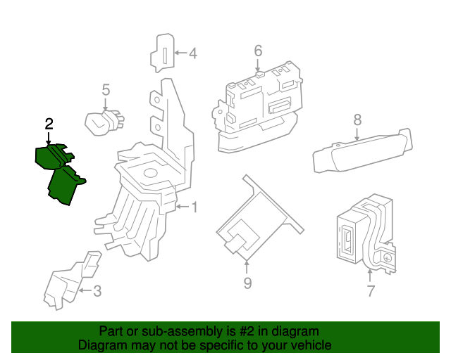2013-2024 Nissan LEAF Fuse & Relay Box Upper Bracket 24317-3DA0A ...
