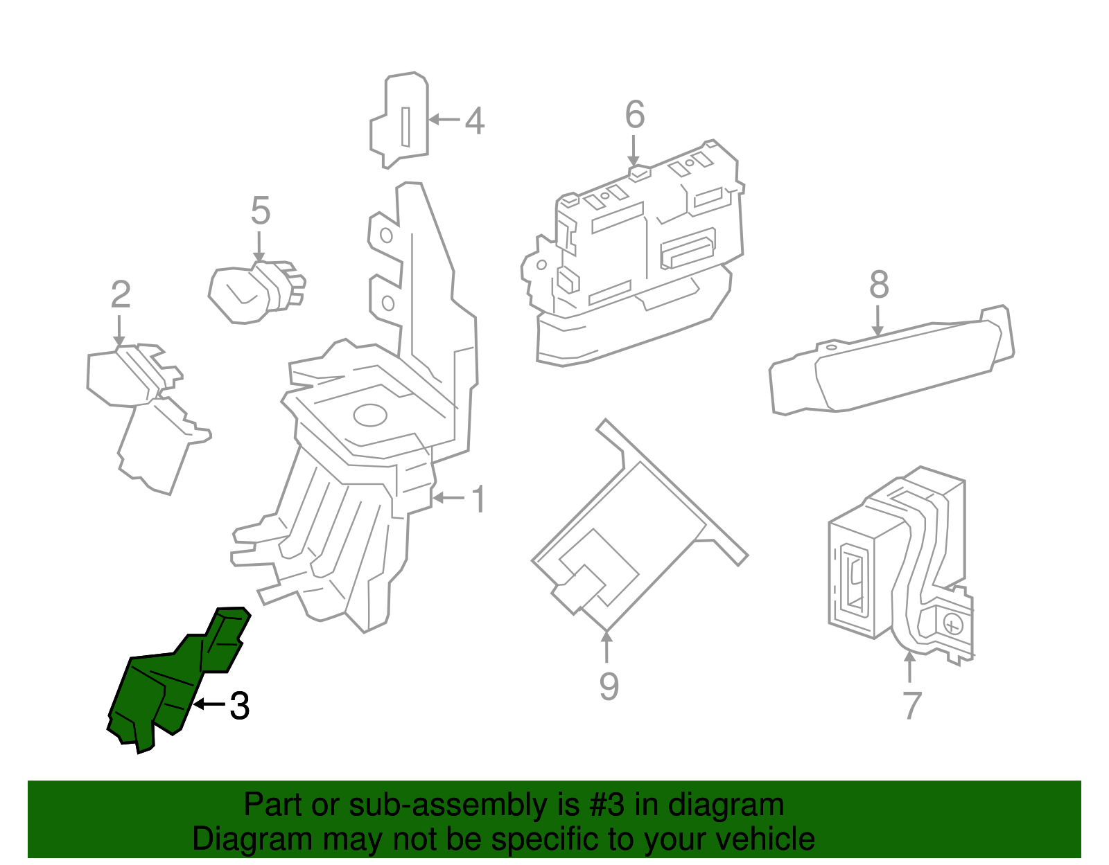 2013-2025 Nissan LEAF Fuse & Relay Box Lower Bracket 24317-3DA0B | Bill ...