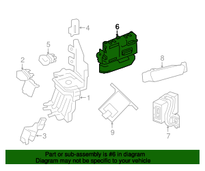 284B1-5SA1B - Body Control Module 2020-2021 Nissan LEAF | Nissan Parts ...