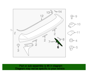 2013-2016 Mazda CX-5 Side Support KD53-51-9B1A | RealMazdaParts.com