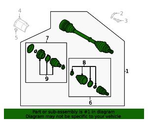 2015-2024 Volkswagen Axle Assembly 5QM-407-272-J | OEM Parts Online