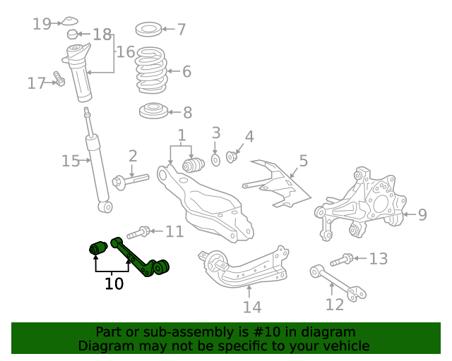 48770-0R020 - Upper Control Arm - 2019-2023 Toyota | OEM Genuine Toyota ...